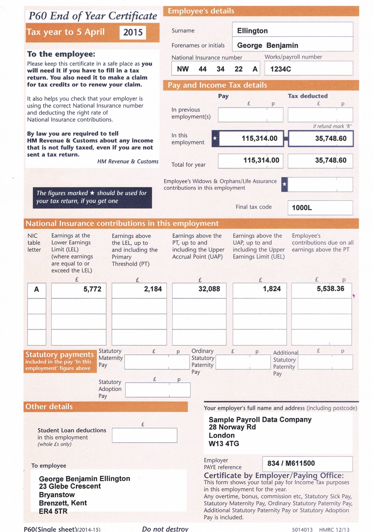 Online Payslips | Not Fake Payslips | Replacement Wage Slips - Payslips ...